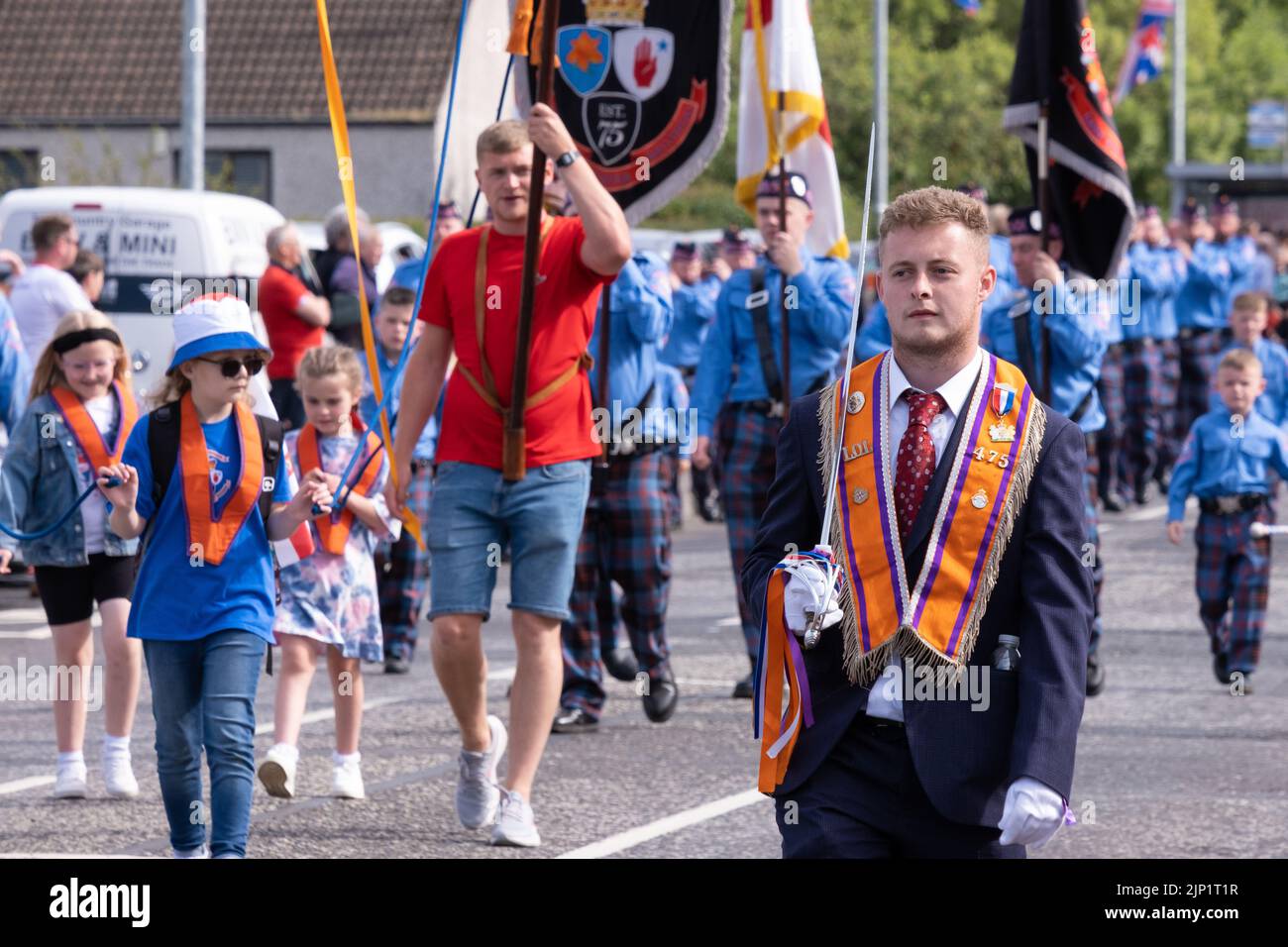 Ballymena, United Kingdom. 12 July, 2022. Orange Order lodge LOL 475 on ...