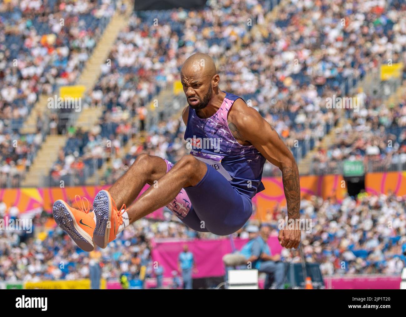 07-8-22 - Jah-Nhai Perinchief, Bermuda, in the men's triple jump final ...