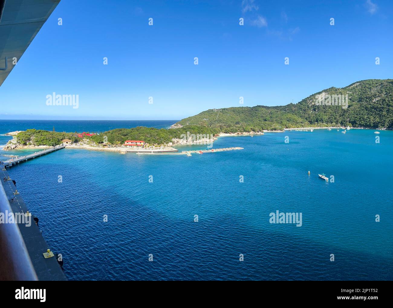 Labadee, Haiti - February 15, 2022: An aerial view of Labadee a Royal ...