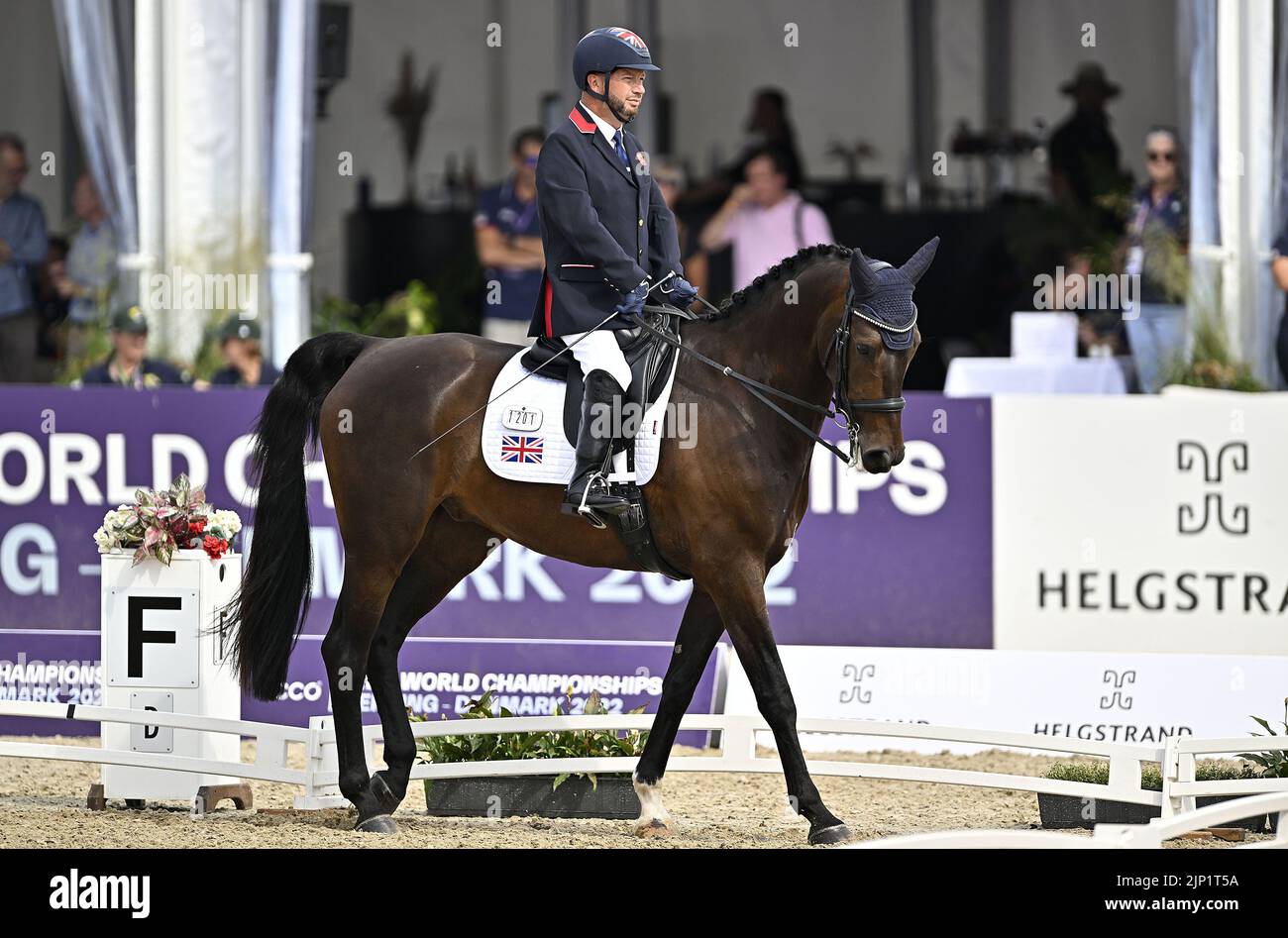 Herning, Denmark. 14th Aug, 2022. World Equestrian Games. Lee Pearson ...