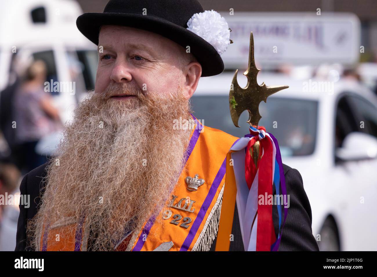12th of July 2022 in Ballymena Co. Antrim. Member of Loyal Orange Lodge ...