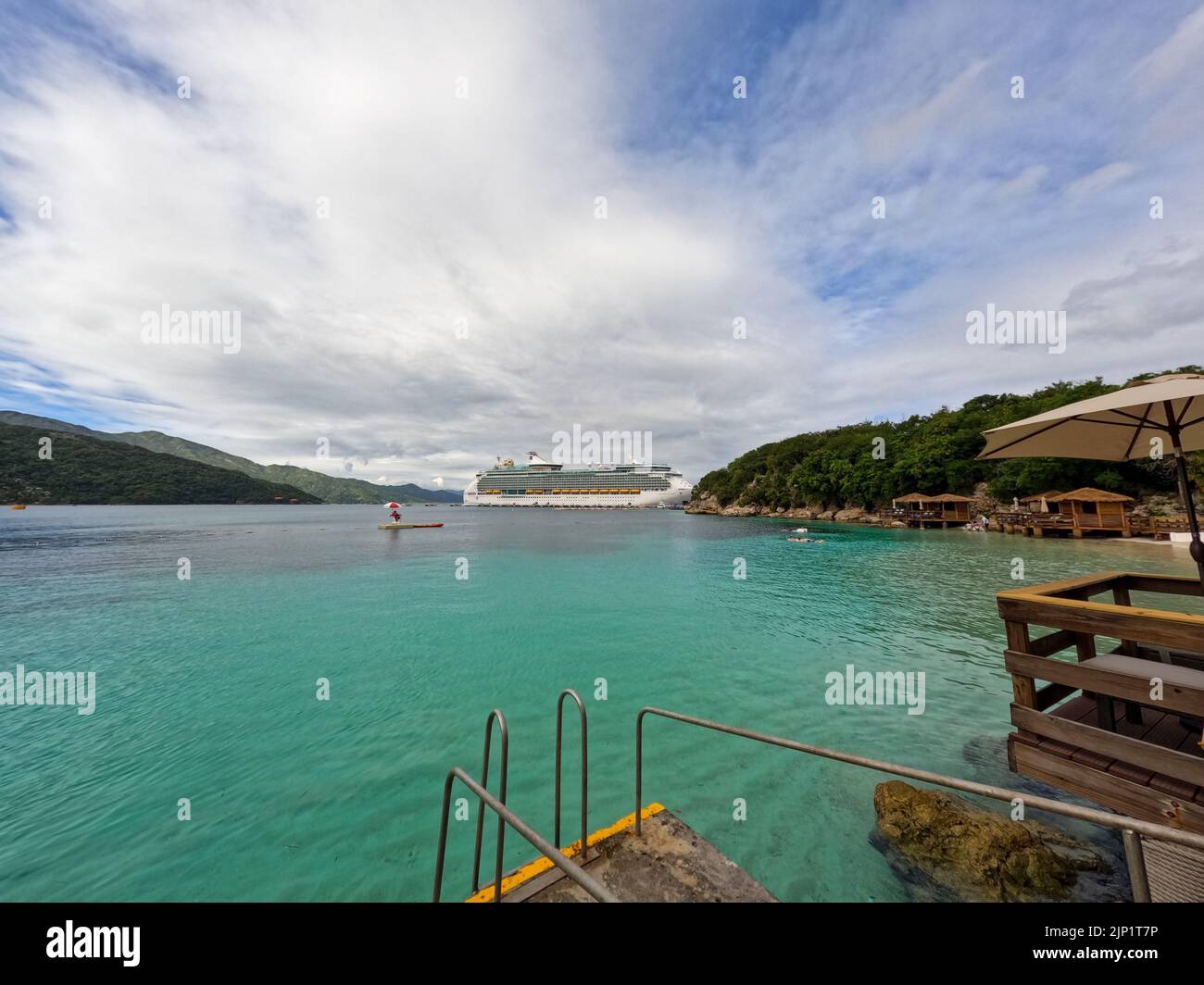Labadee, Haiti - February 15, 2022: A view of Royal Caribbean Cruise ...