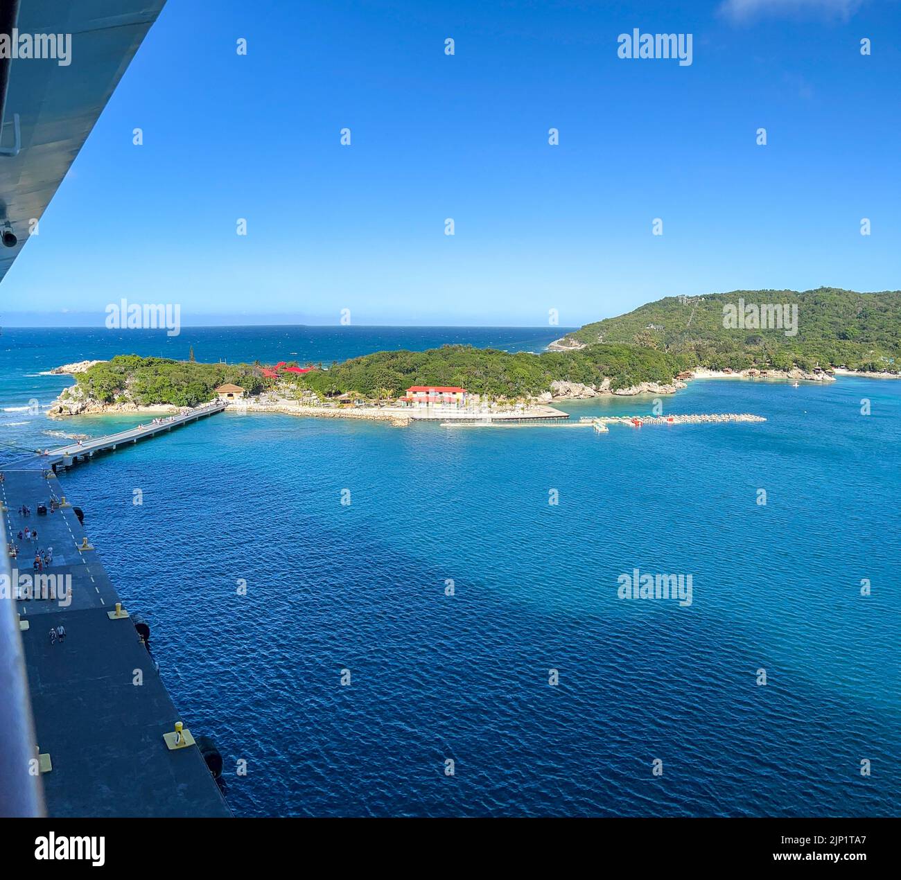 Labadee, Haiti - February 15, 2022: An aerial view of Labadee a Royal ...