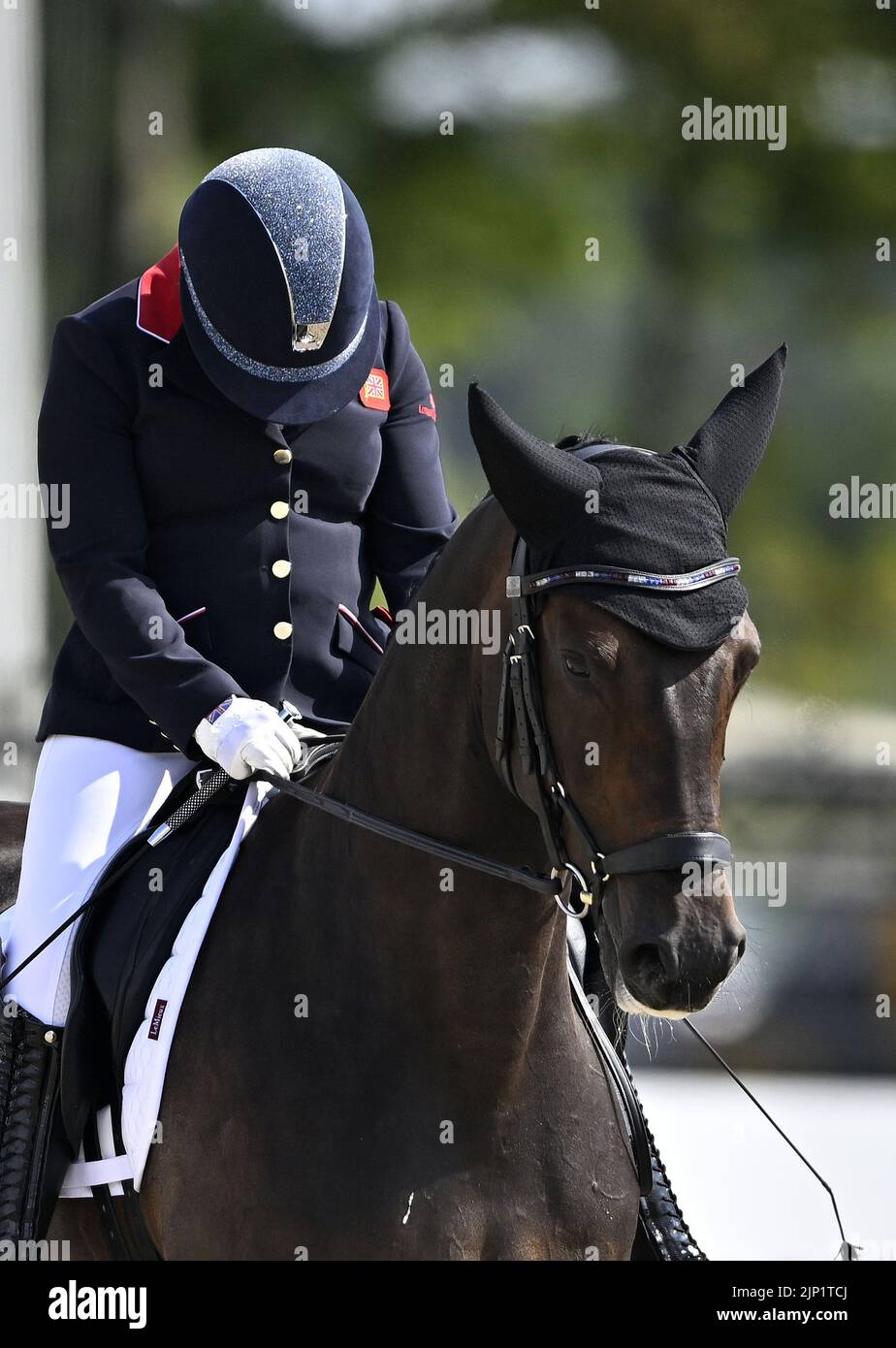 Herning. Denmark. 14 August 2022. World Equestrian Games. Natasha Baker ...