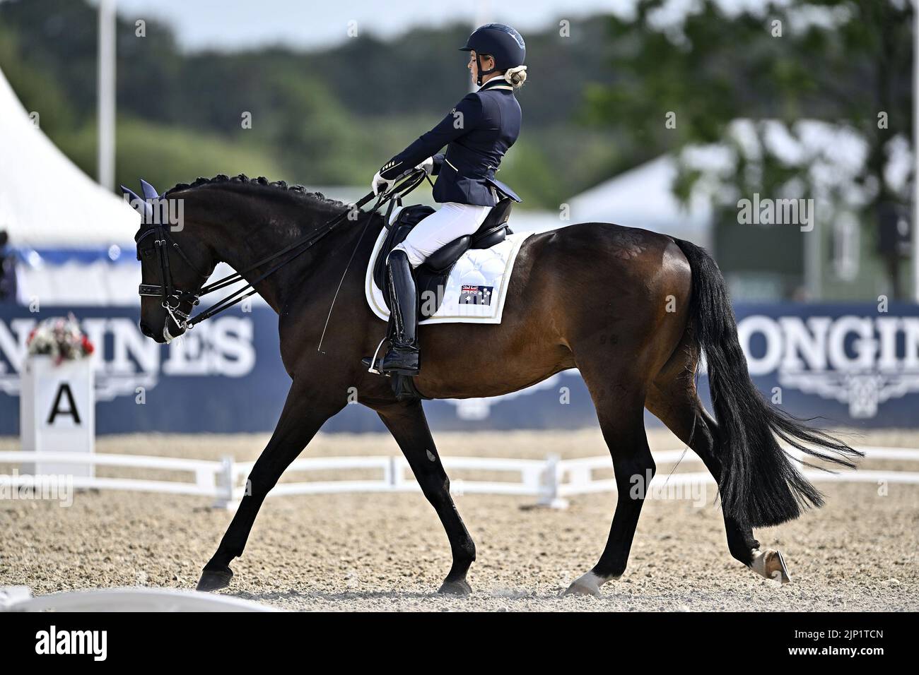 Herning. Denmark. 14 August 2022. World Equestrian Games. Emma Booth ...