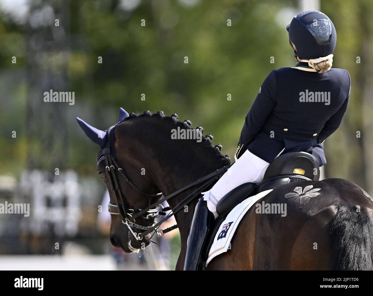 Herning. Denmark. 14 August 2022. World Equestrian Games. Emma Booth ...