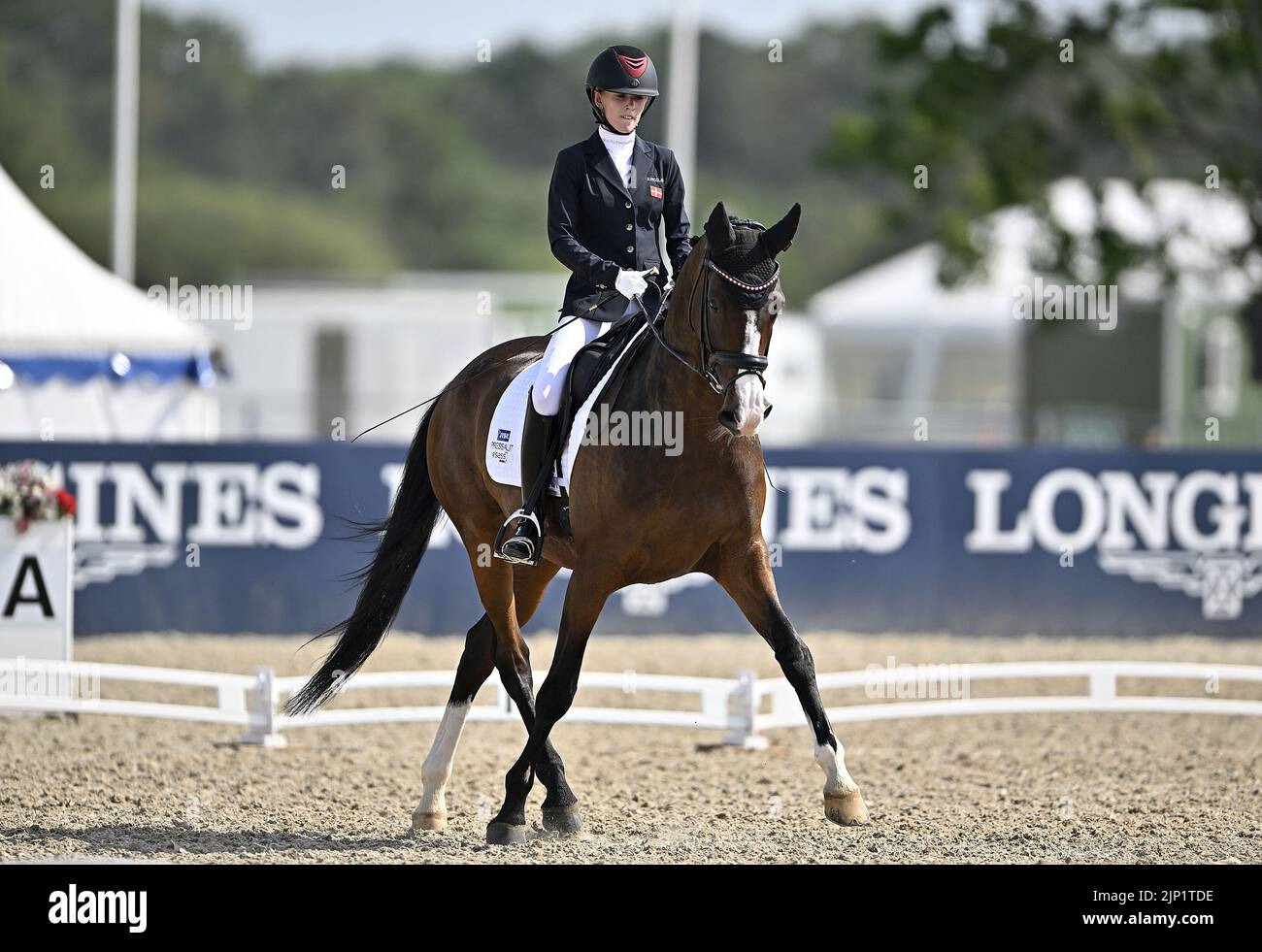 Herning, Denmark. 14th Aug, 2022. World Equestrian Games. Karla Dyhm ...