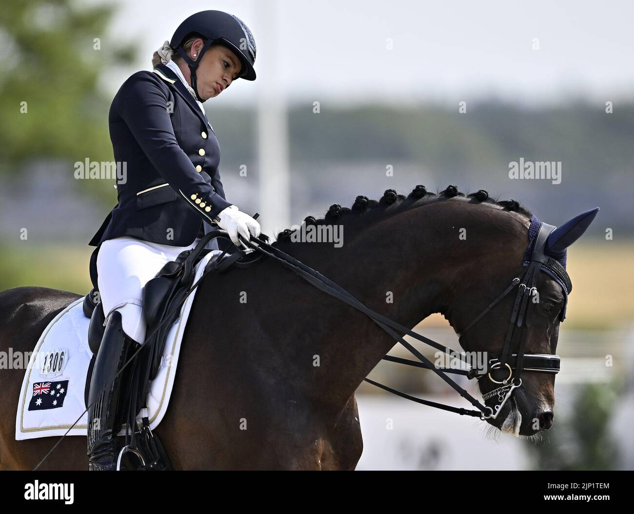 Herning, Denmark. 14th Aug, 2022. World Equestrian Games. Emma Booth ...