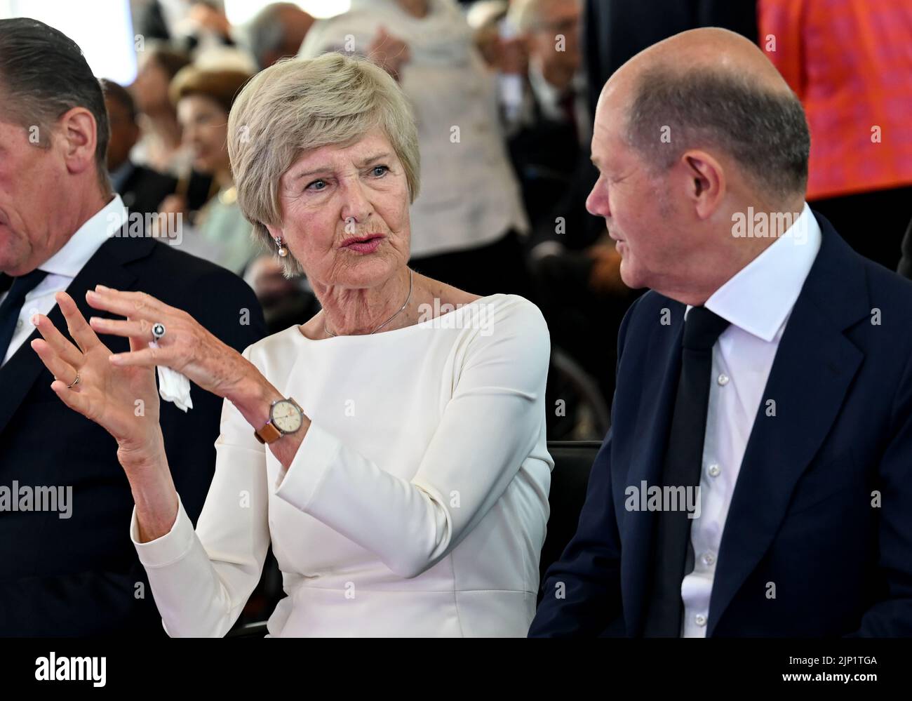 Berlin, Germany. 15th Aug, 2022. Friede Springer, major shareholder ...