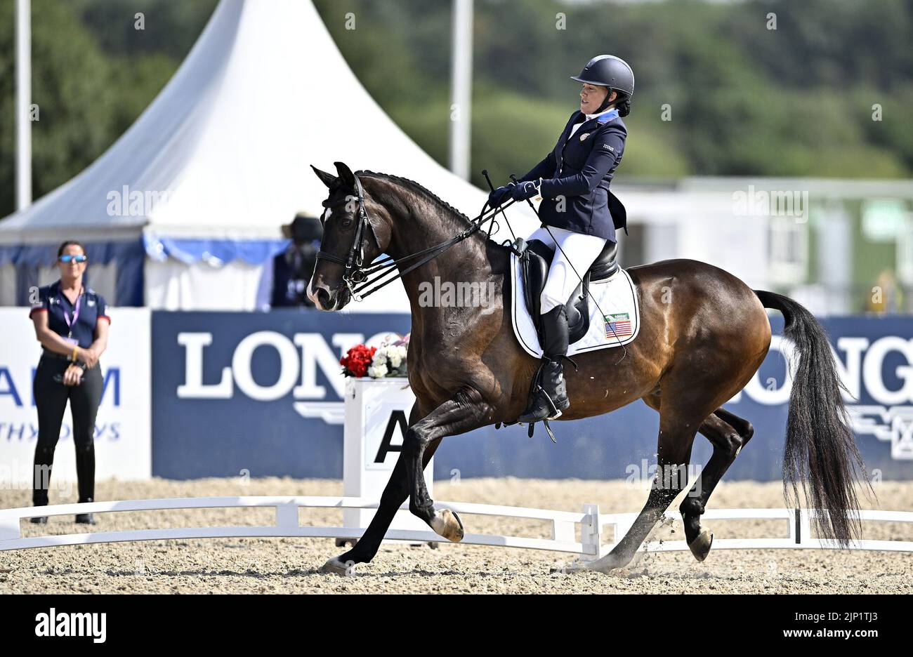 Herning, Denmark. 14th Aug, 2022. World Equestrian Games. Rebecca Hart ...