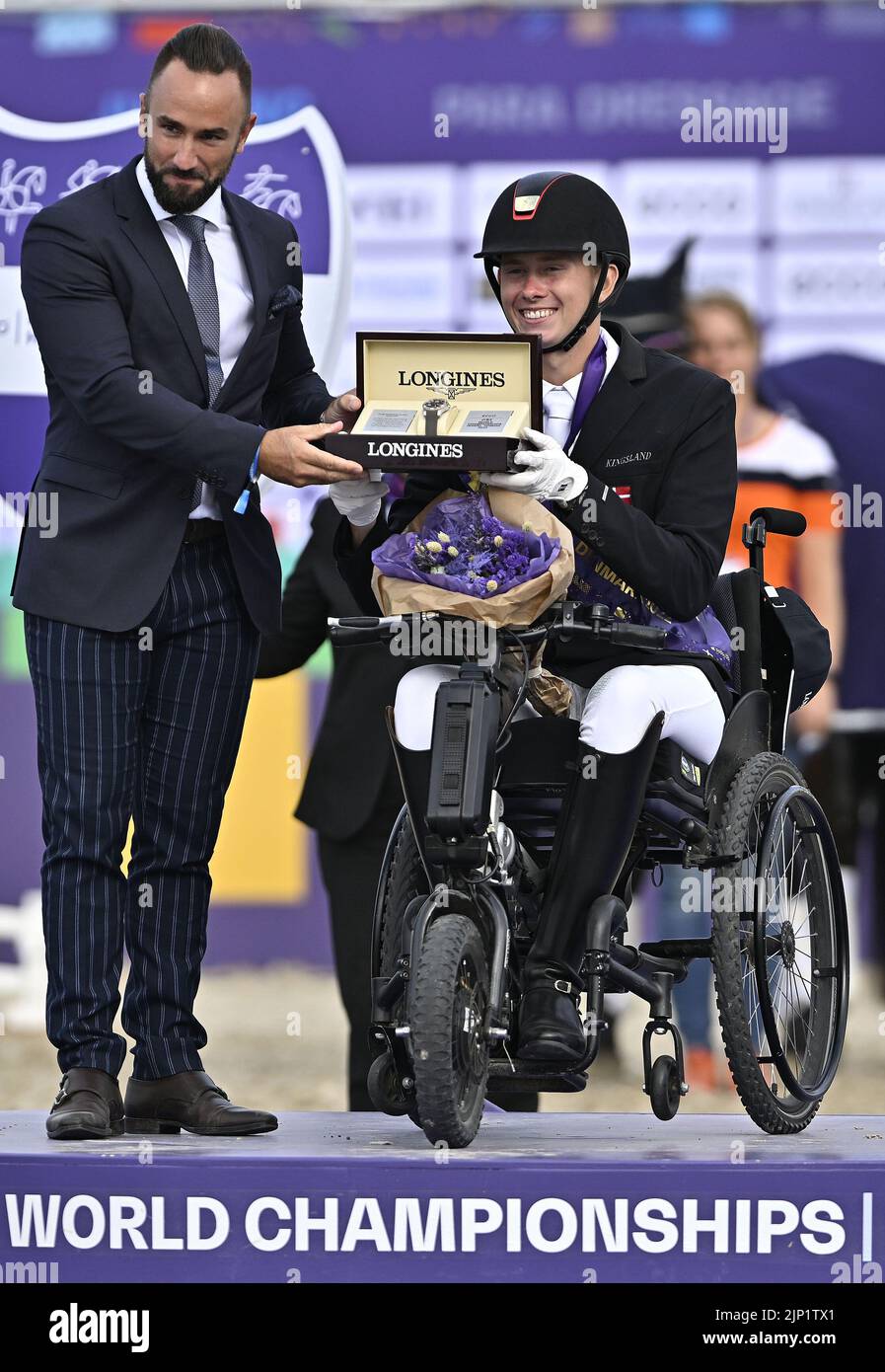 Herning, Denmark. 14th Aug, 2022. World Equestrian Games. Tobias ...