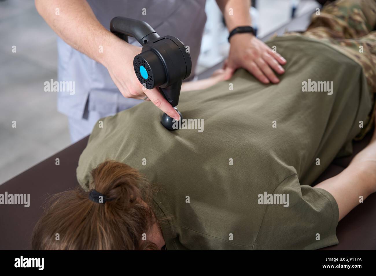 Soldier being treated in a military hospital Stock Photo - Alamy