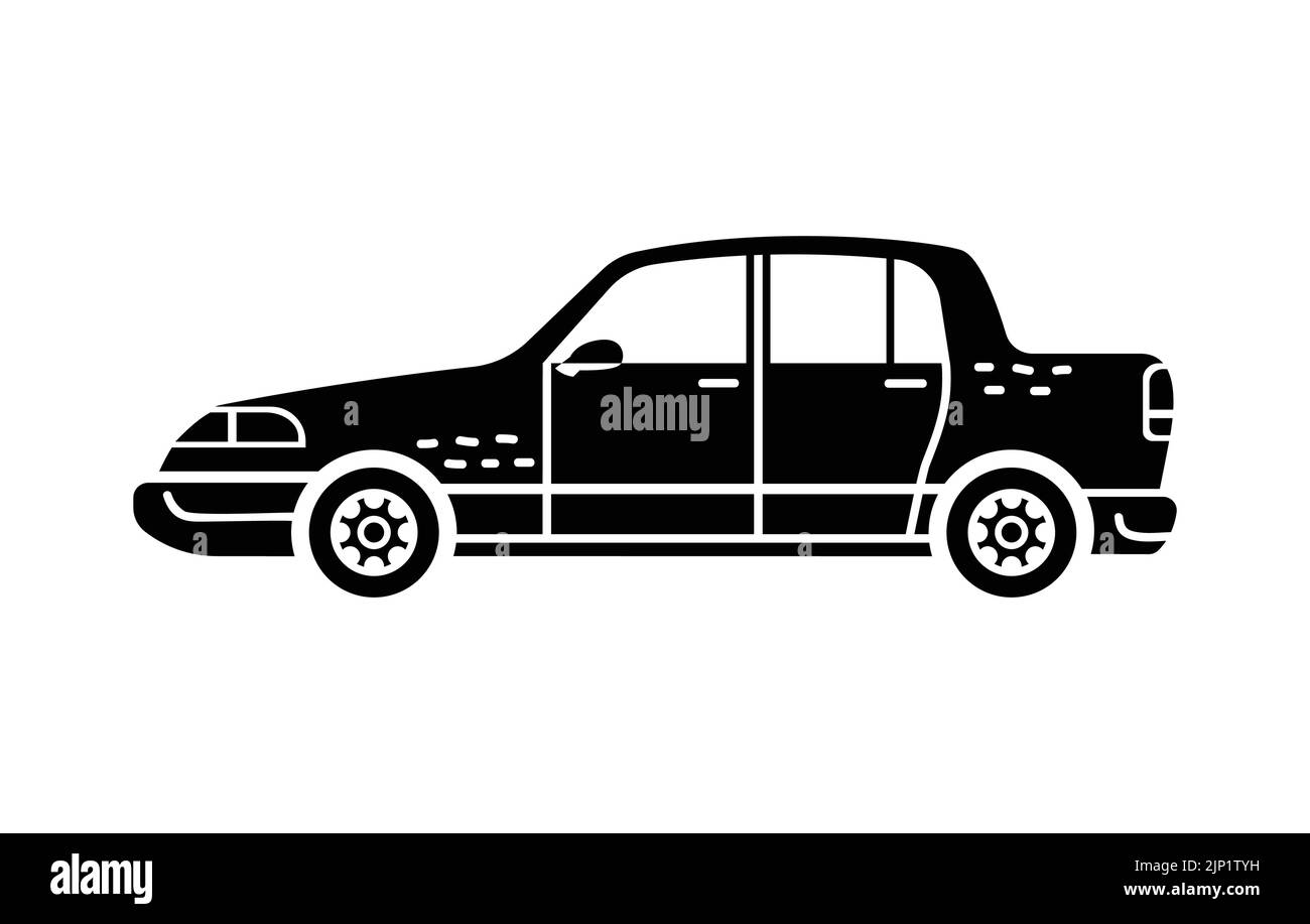 Vector hand-drawn illustration of a car. Personal vehicles Stock Vector ...