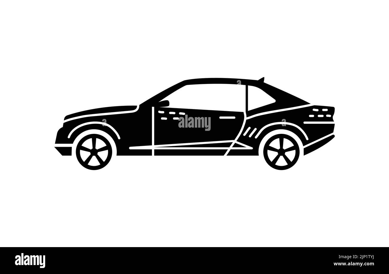 Vector hand-drawn illustration of a car. Personal vehicles Stock Vector ...