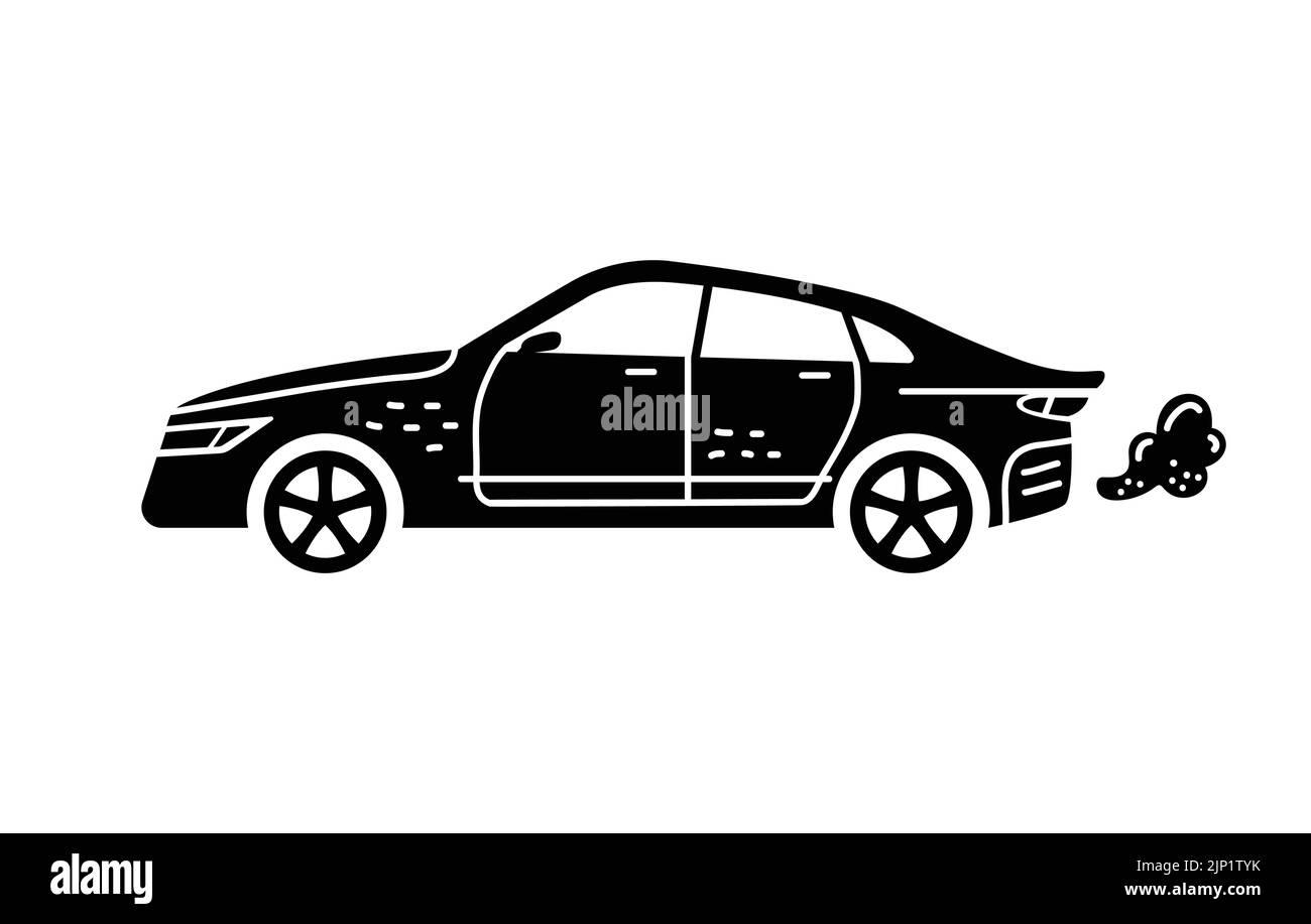 Vector hand-drawn illustration of a car. Personal vehicles Stock Vector ...