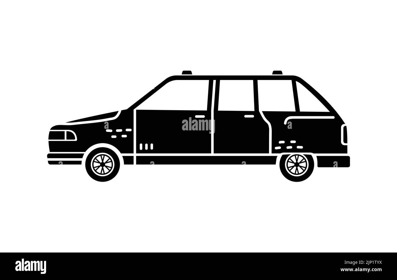 Vector hand-drawn illustration of a car. Personal vehicles Stock Vector ...