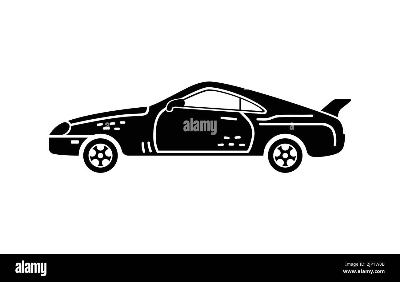Vector hand-drawn illustration of a car. Personal vehicles Stock Vector ...