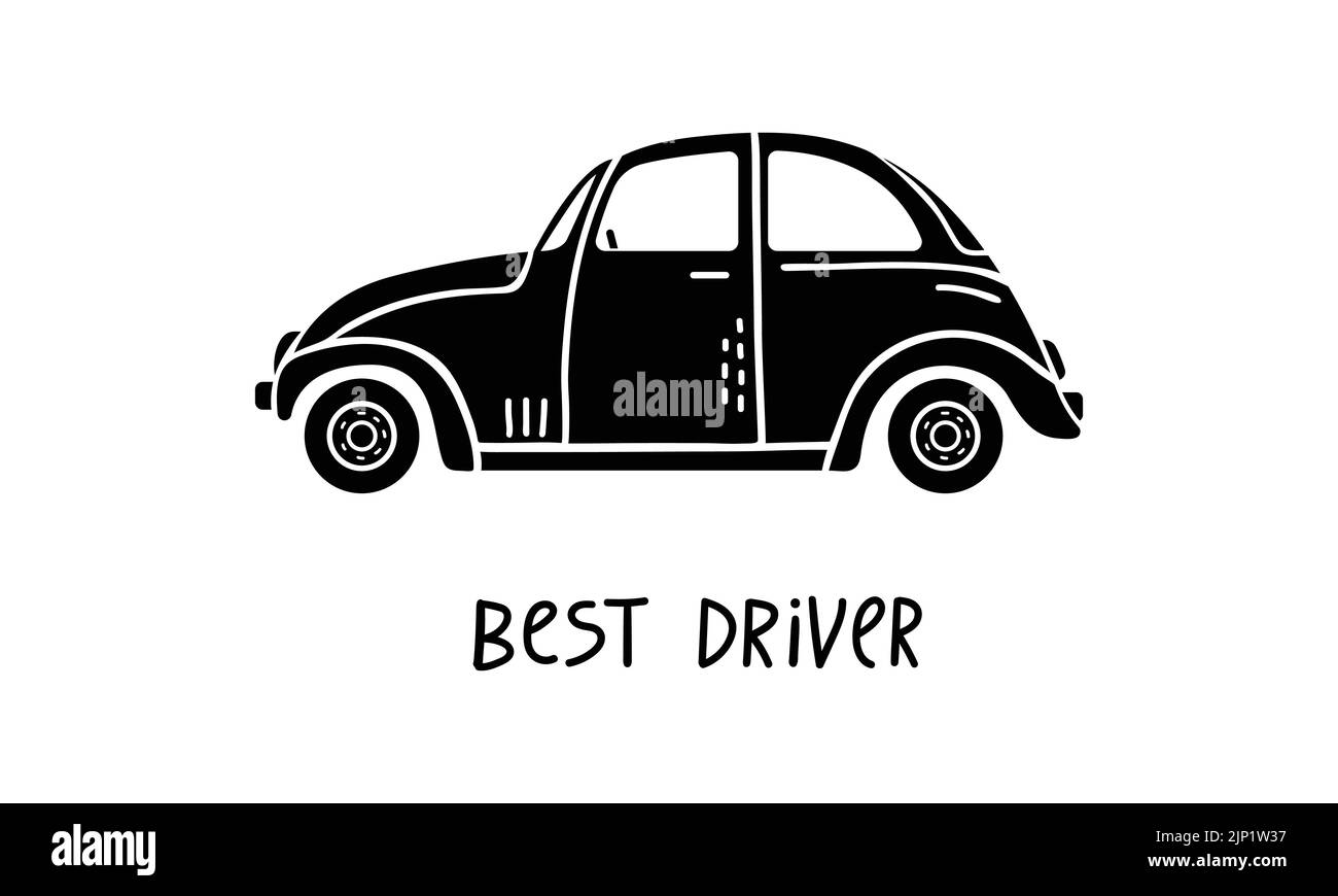 Vector hand-drawn illustration of a car. Personal vehicles Stock Vector ...