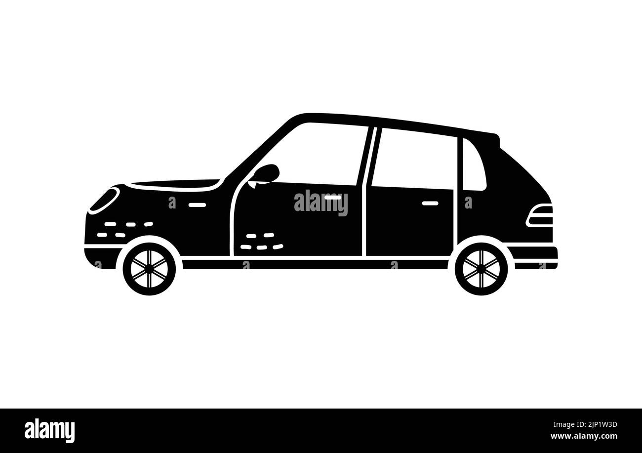 Vector hand-drawn illustration of a car. Personal vehicles Stock Vector ...