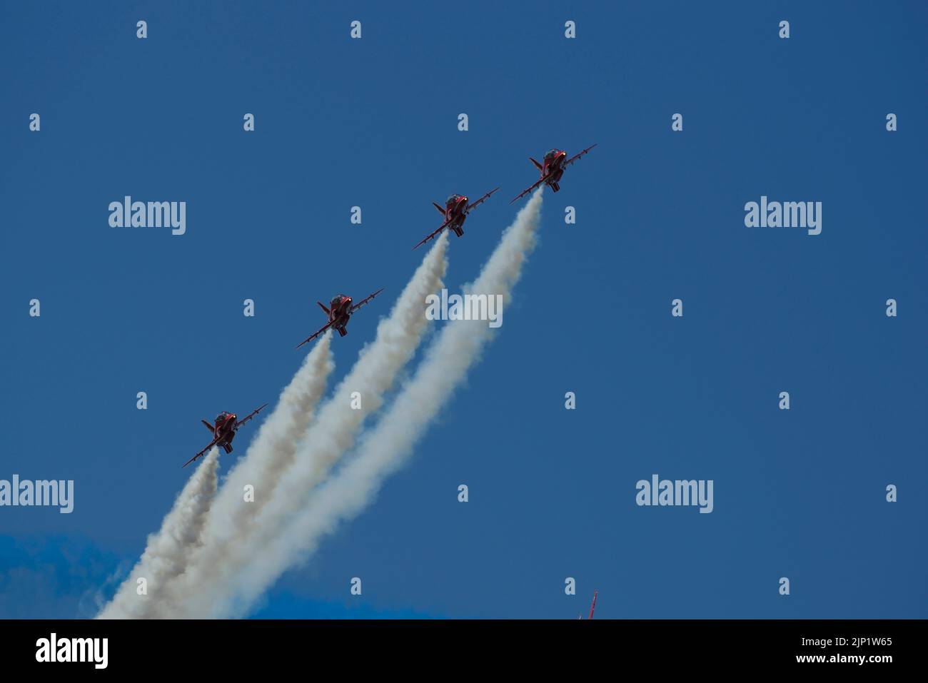 R A F Aerobatic Team, Red Arrows, RAF Valley Anglesey 2022 Stock Photo ...