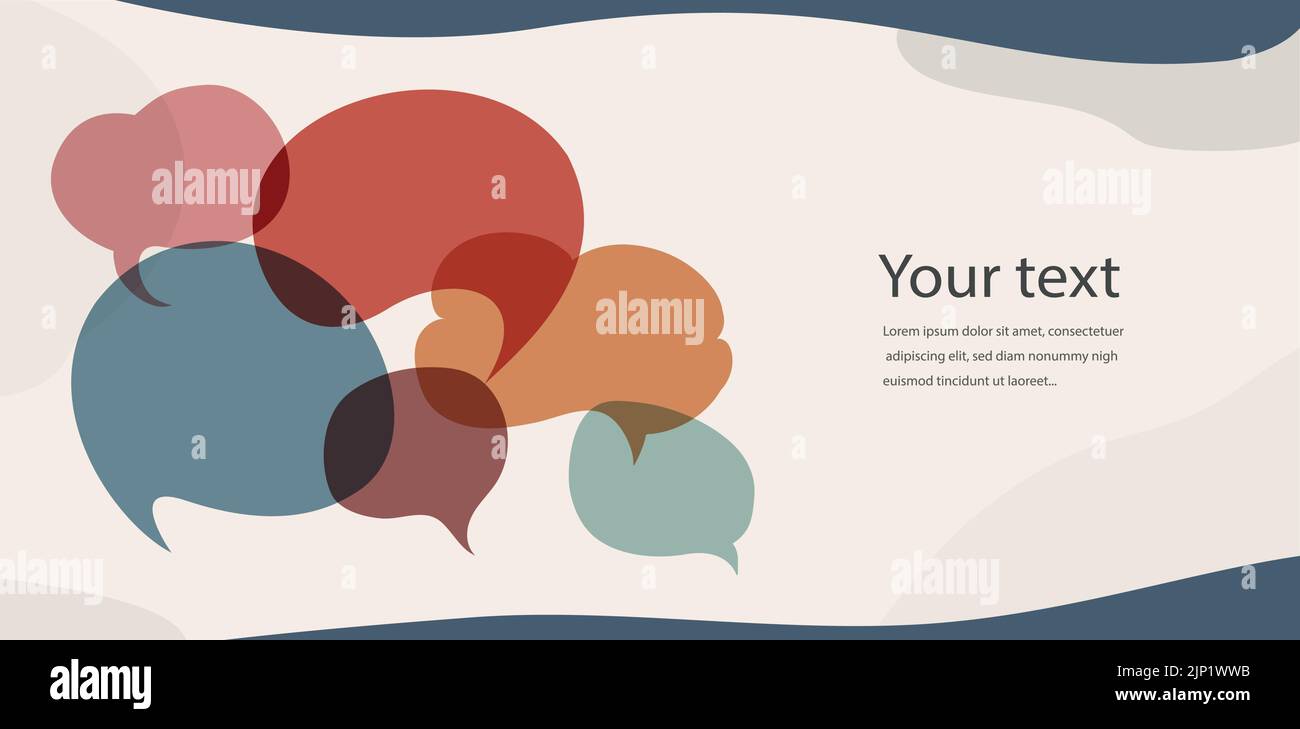 Communication banner cartoon Stock Vector Images - Alamy