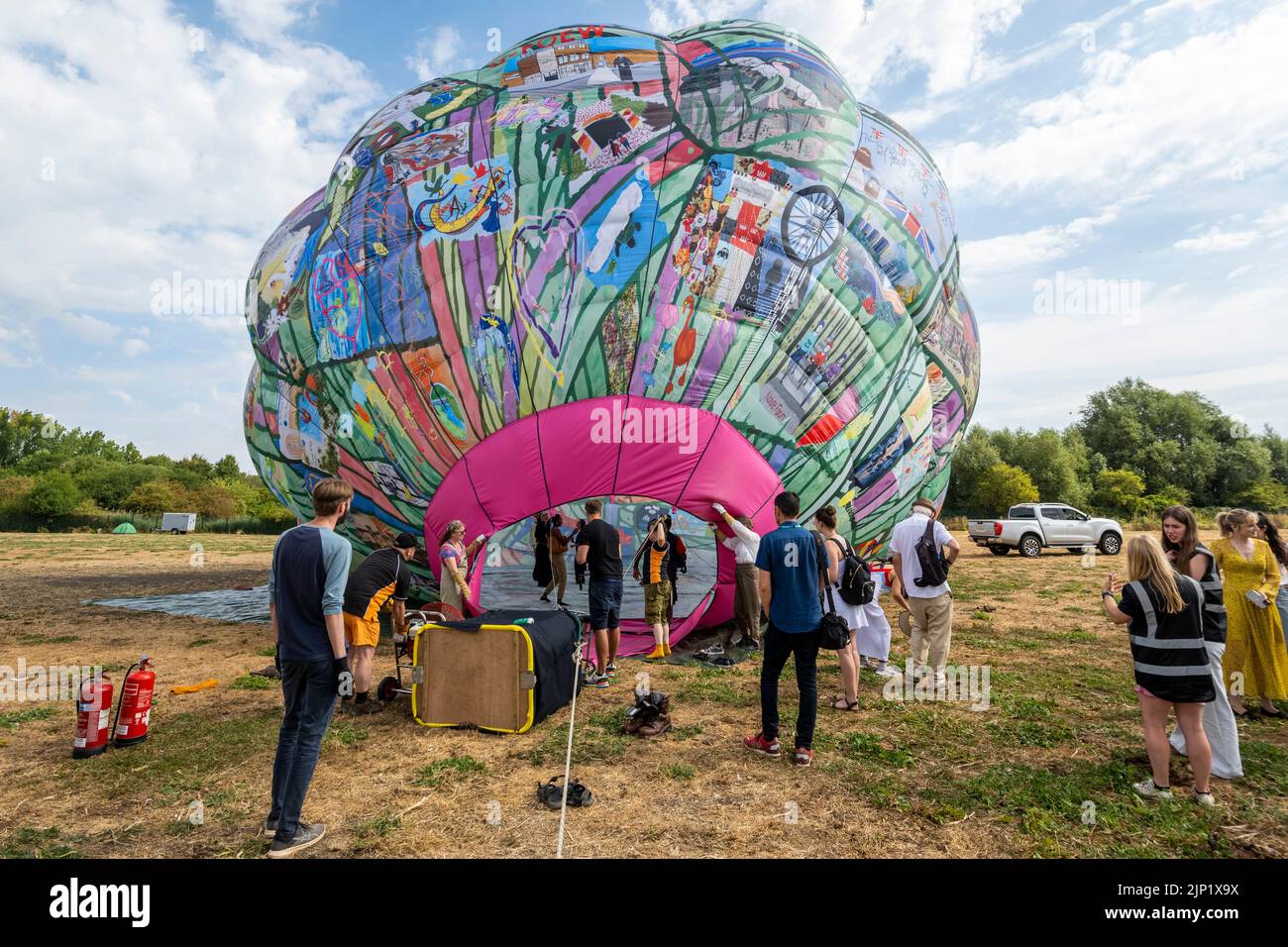 London, UK. 15th Aug, 2022. A new artwork called ‘Fields of EveryWhen ...