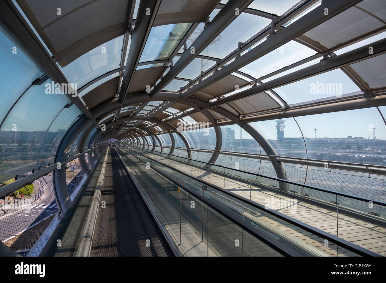 footbridges pieton in Orly, France Stock Photo - Alamy