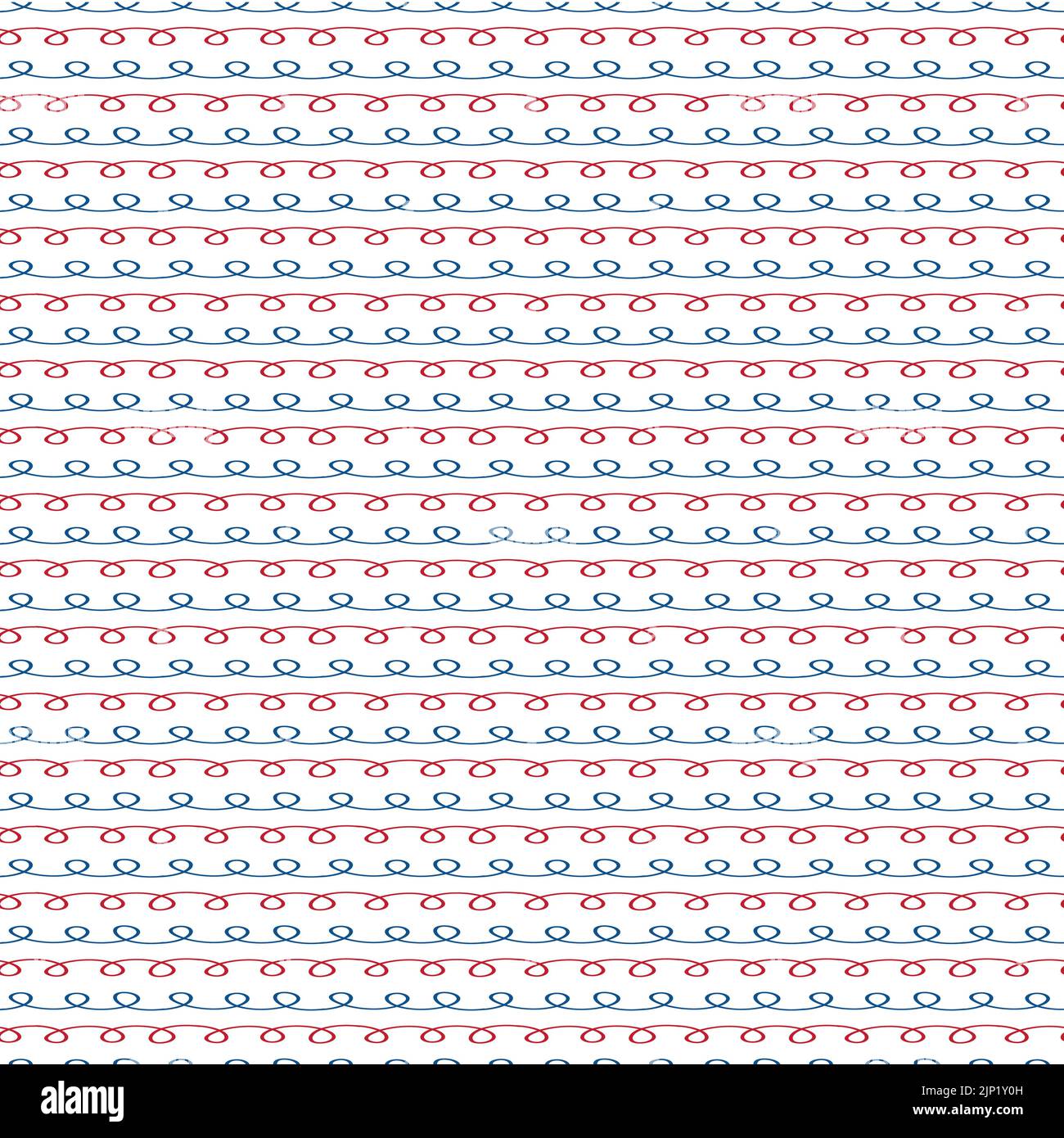 Abstract doodle loop vector seamless pattern background. Dense backdrop with rows of looping ...