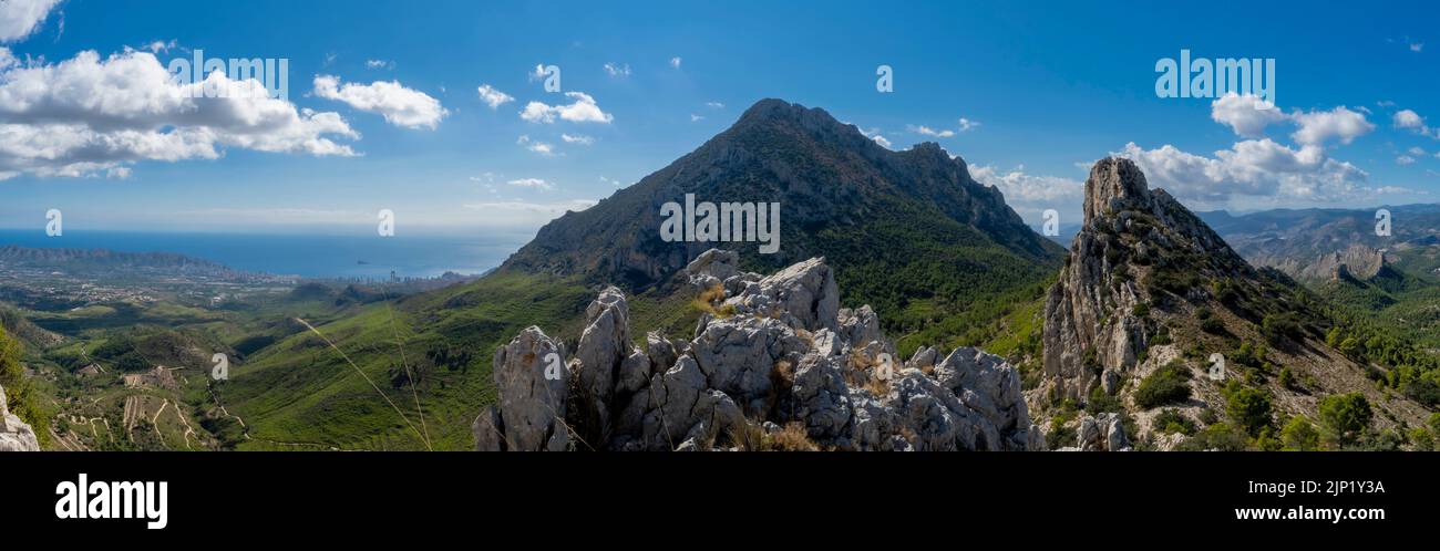 Benidorm mountain range hi-res stock photography and images - Alamy