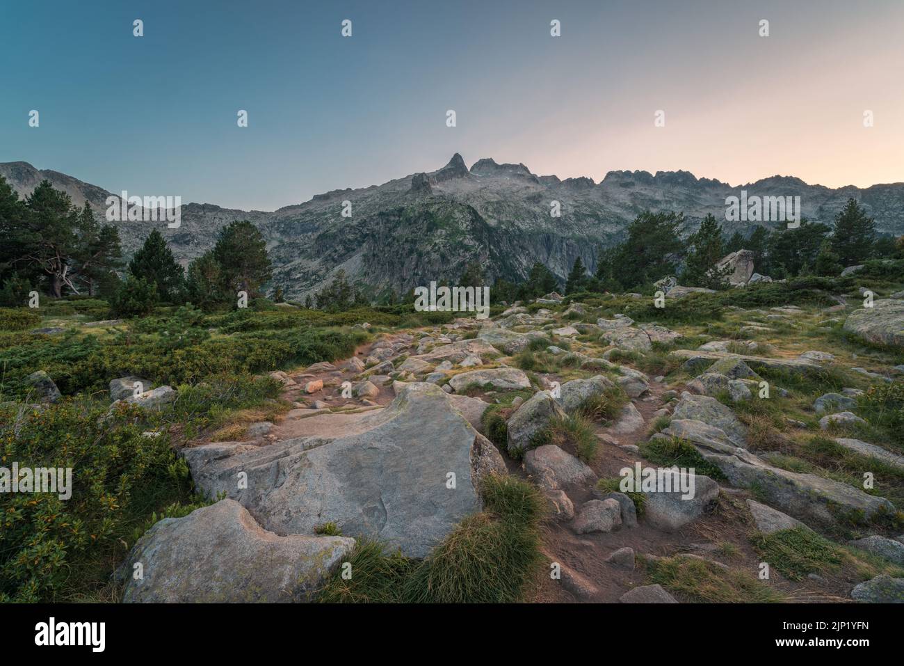 Natural landscapes of the lake, forest and mountains in the French ...