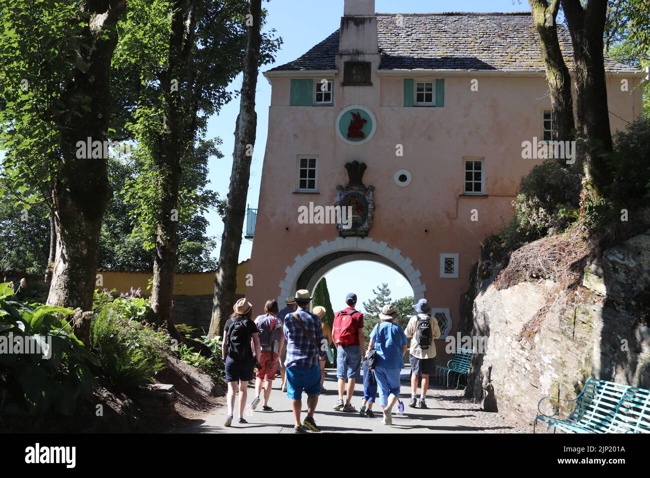 Portmeirion is a tourist style Italian village in Gwynedd North Wales ...