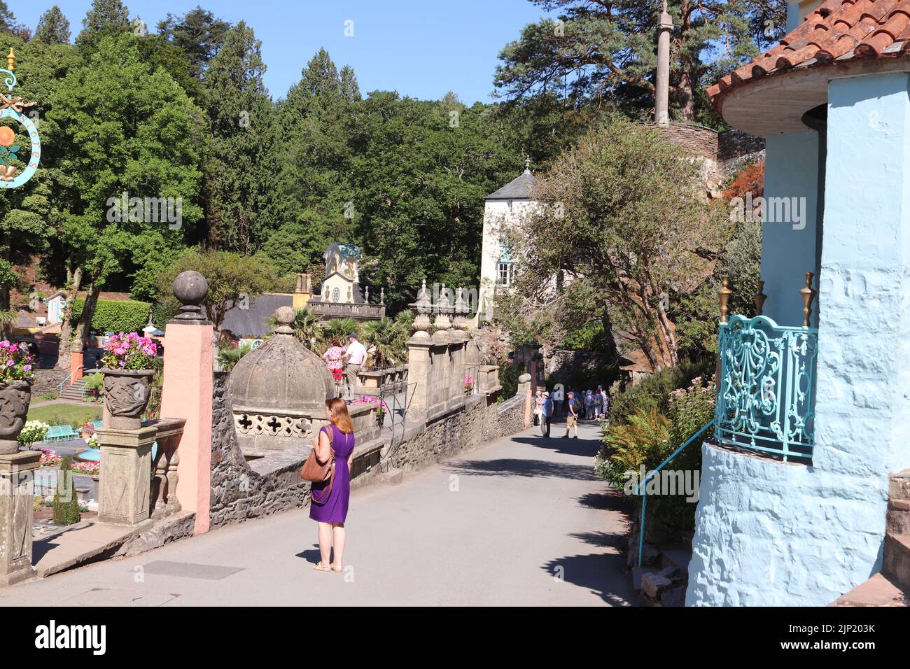 Portmeirion is a tourist style Italian village in Gwynedd North Wales ...