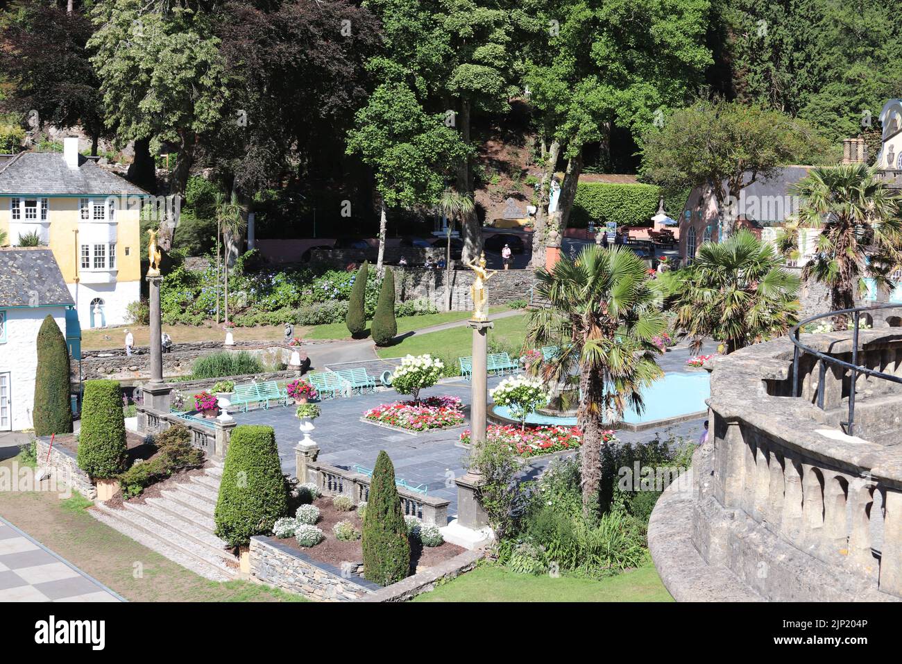Portmeirion is a tourist style Italian village in Gwynedd North Wales ...