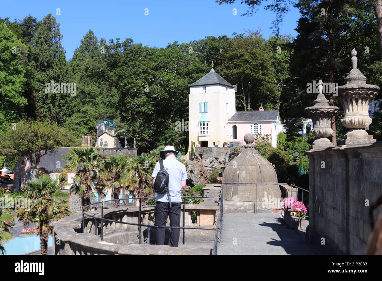 Portmeirion is a tourist style Italian village in Gwynedd North Wales ...