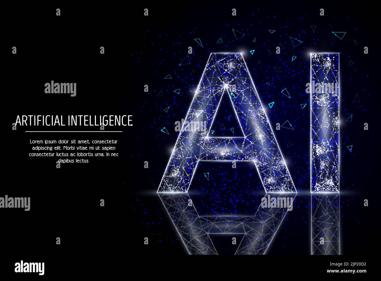 Polygon ai typography hi-res stock photography and images - Alamy