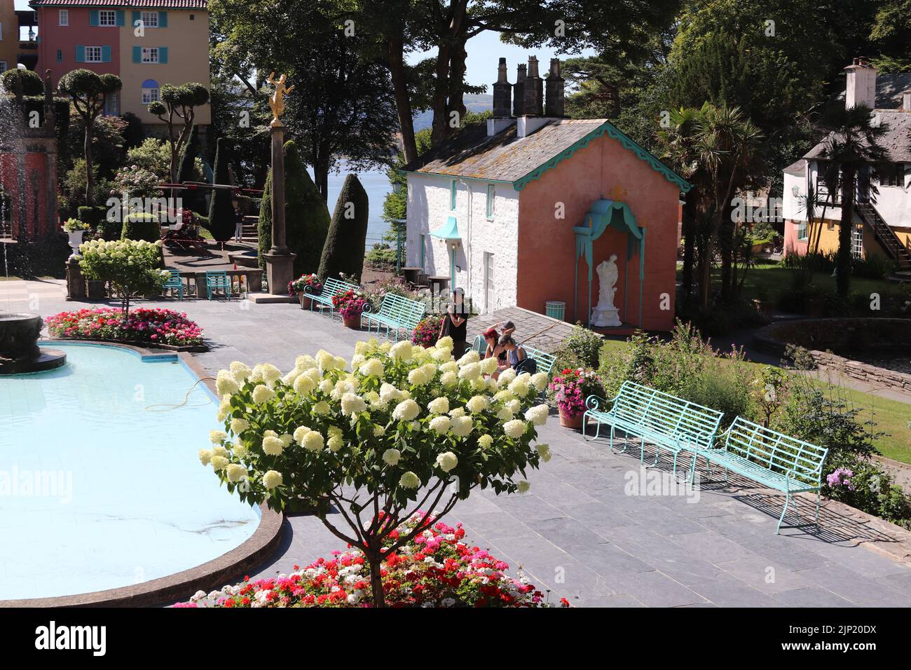 Portmeirion is a tourist style Italian village in Gwynedd North Wales ...