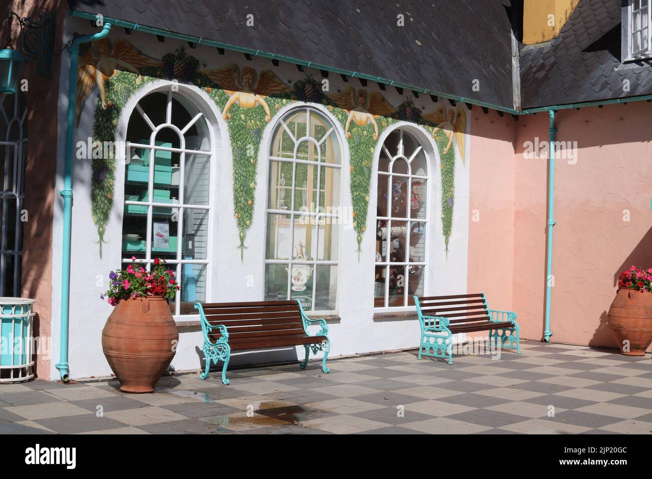 Portmeirion is a tourist style Italian village in Gwynedd North Wales ...