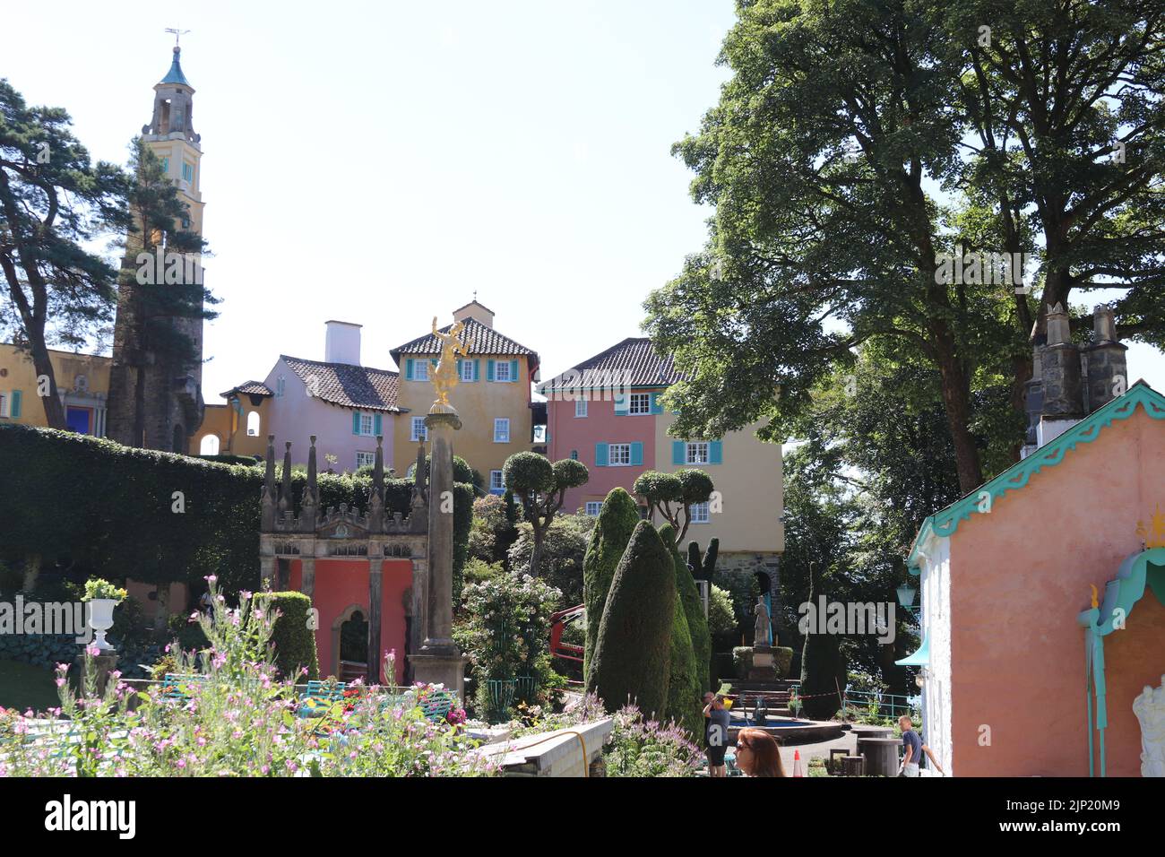 Portmeirion is a tourist style Italian village in Gwynedd North Wales ...