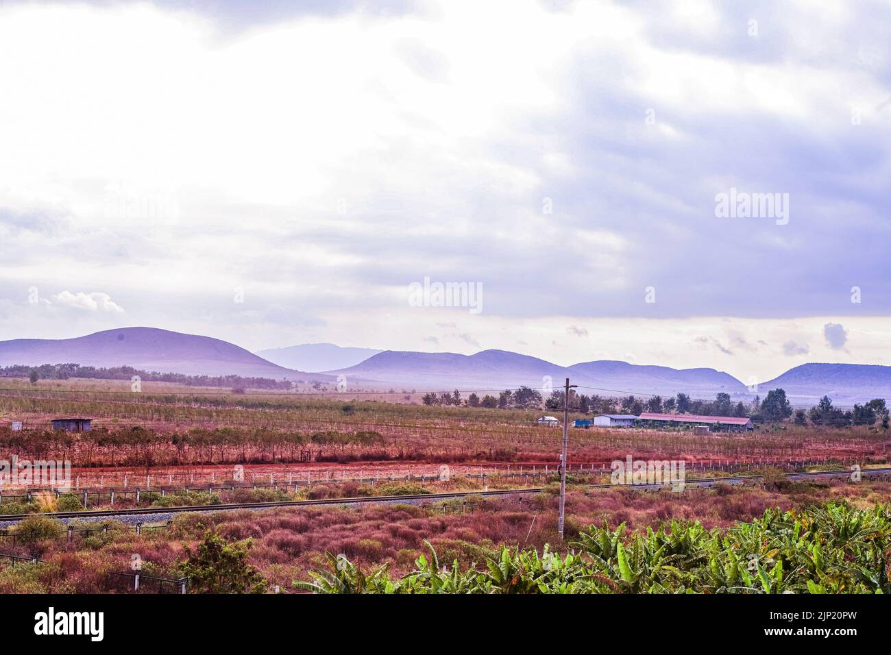 Kenya Landscapes Highway Road field Meadows Emali Oloitoktok Kajiado ...