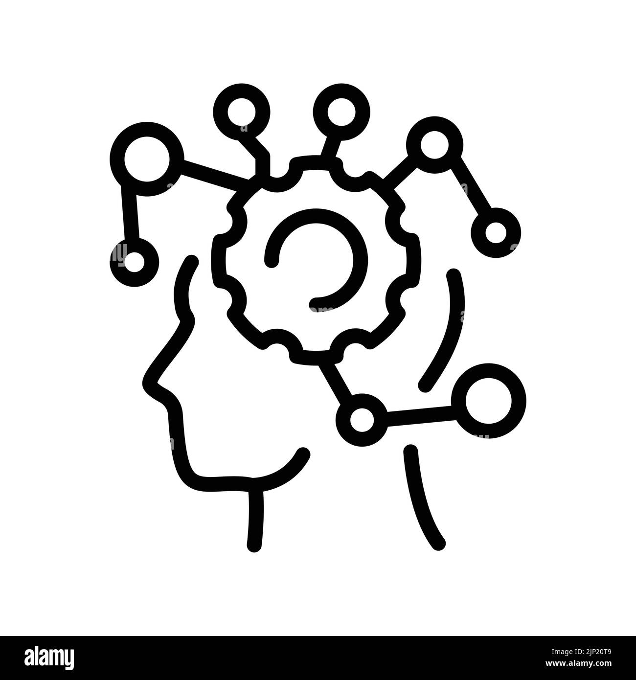 Learning skill icon line Cut Out Stock Images & Pictures - Alamy