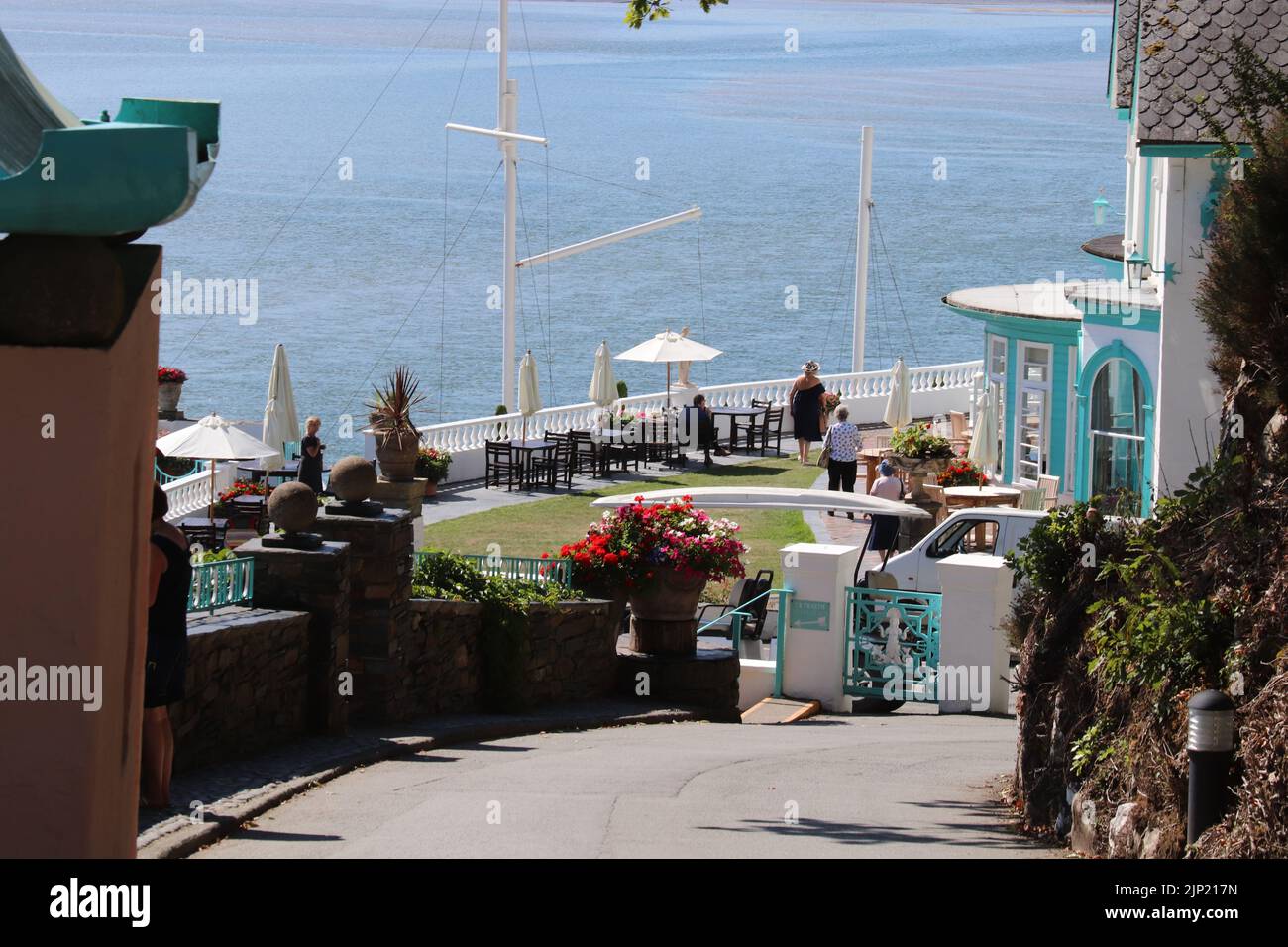 Portmeirion is a tourist style Italian village in Gwynedd North Wales ...