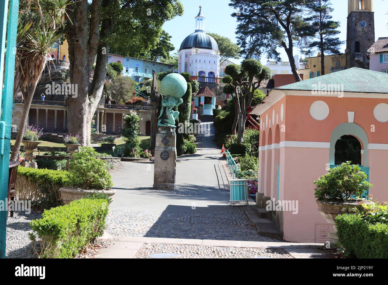 Portmeirion is a tourist style Italian village in Gwynedd North Wales ...