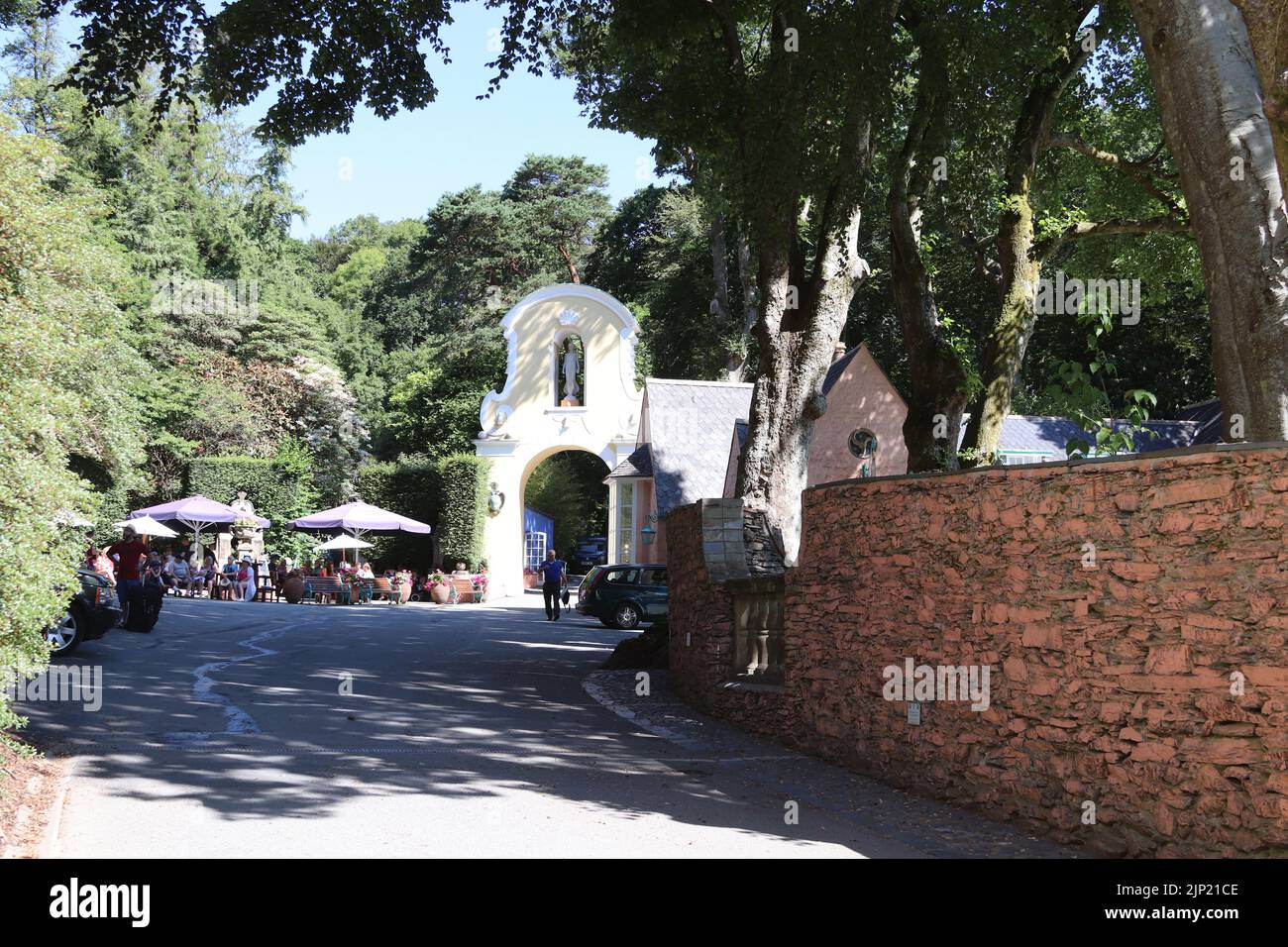 Portmeirion is a tourist style Italian village in Gwynedd North Wales ...