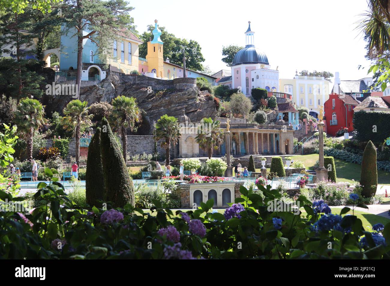 Portmeirion is a tourist style Italian village in Gwynedd North Wales ...