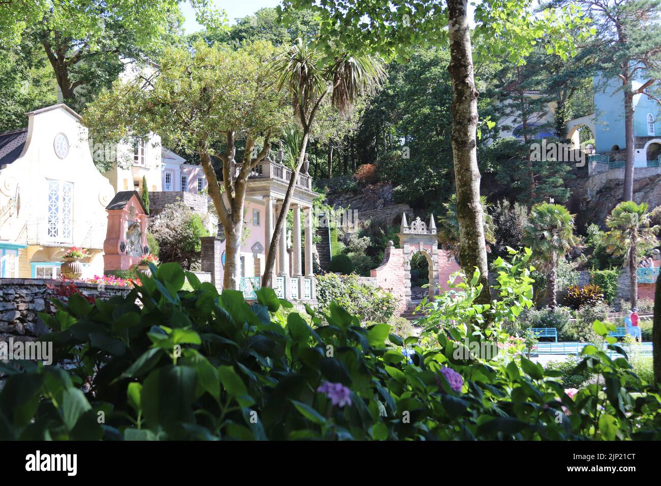 Portmeirion is a tourist style Italian village in Gwynedd North Wales ...