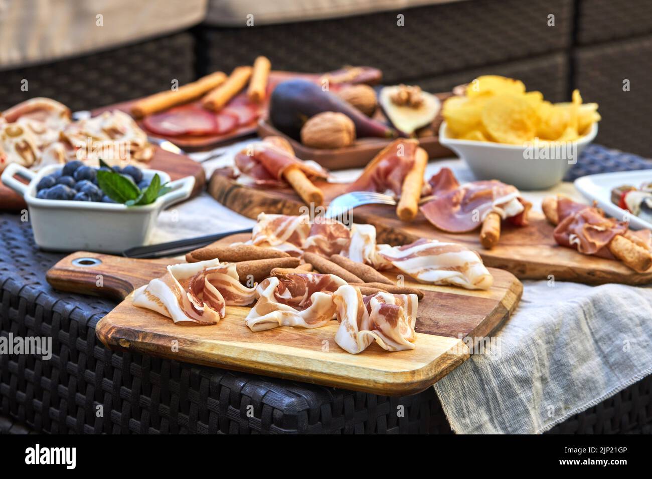 ham, appetizers, grissini, appetizer, party snack, hams, grissinis ...