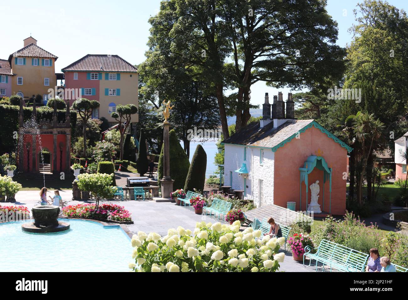Portmeirion is a tourist style Italian village in Gwynedd North Wales ...