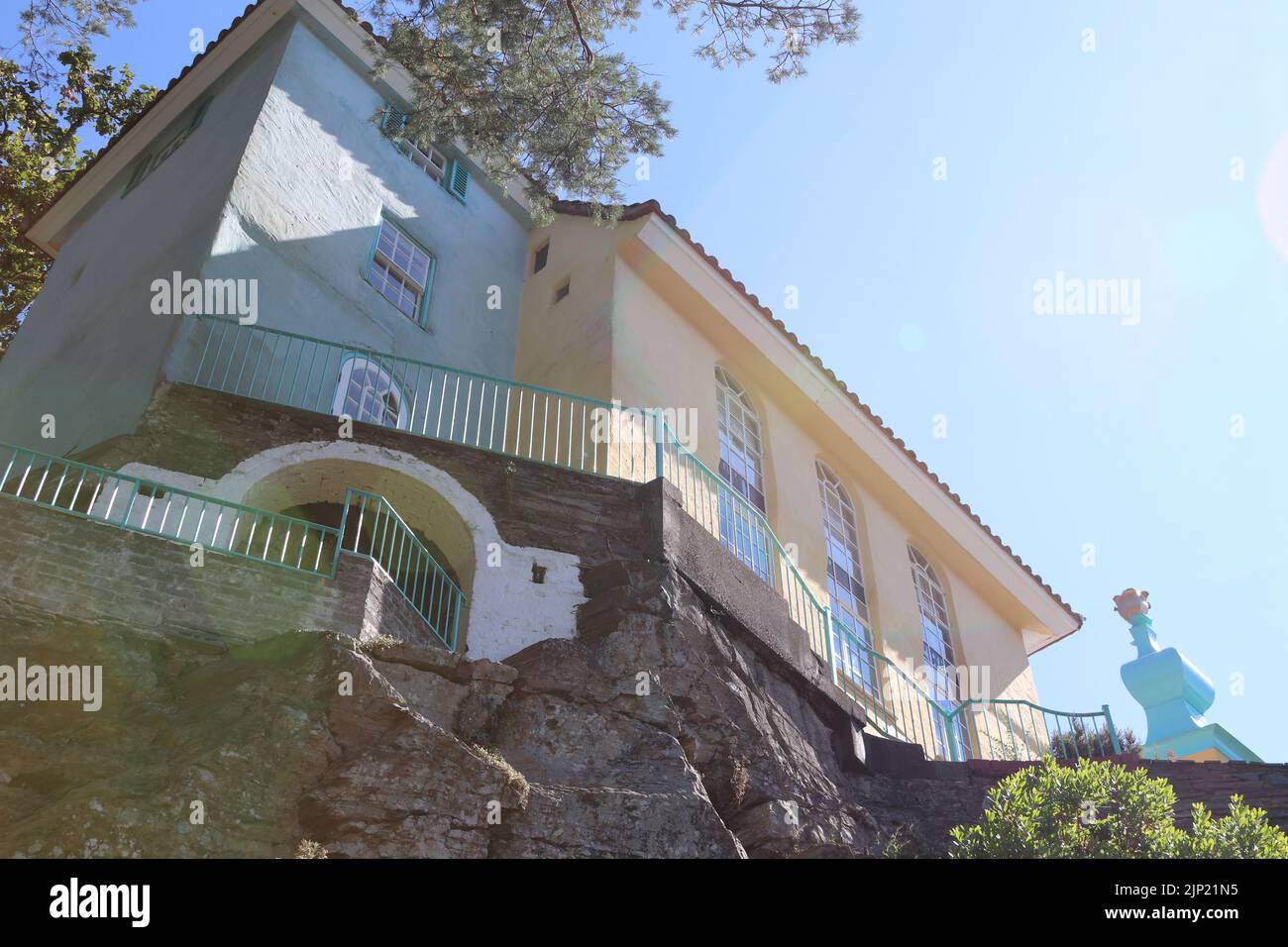 Portmeirion is a tourist style Italian village in Gwynedd North Wales ...