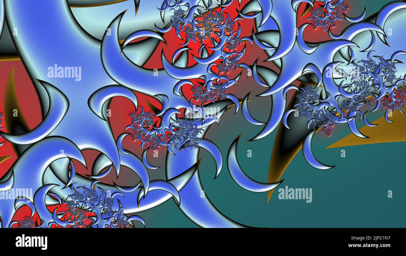 Abstract Computer generated Fractal design. A fractal is a never-ending ...