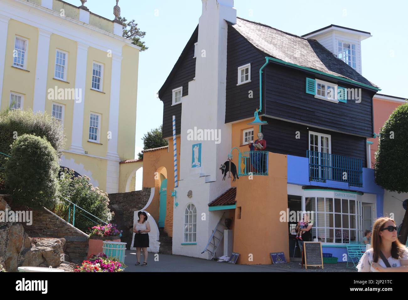 Portmeirion is a tourist style Italian village in Gwynedd North Wales ...